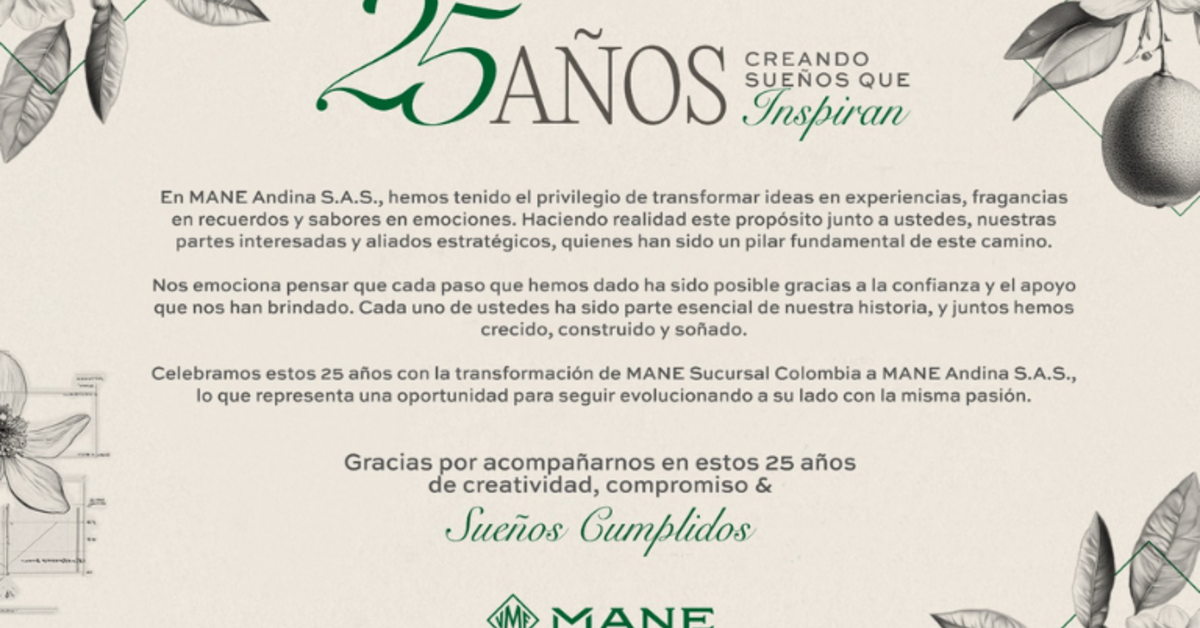 MANE célèbre ses 25 ans | CCI France Colombie